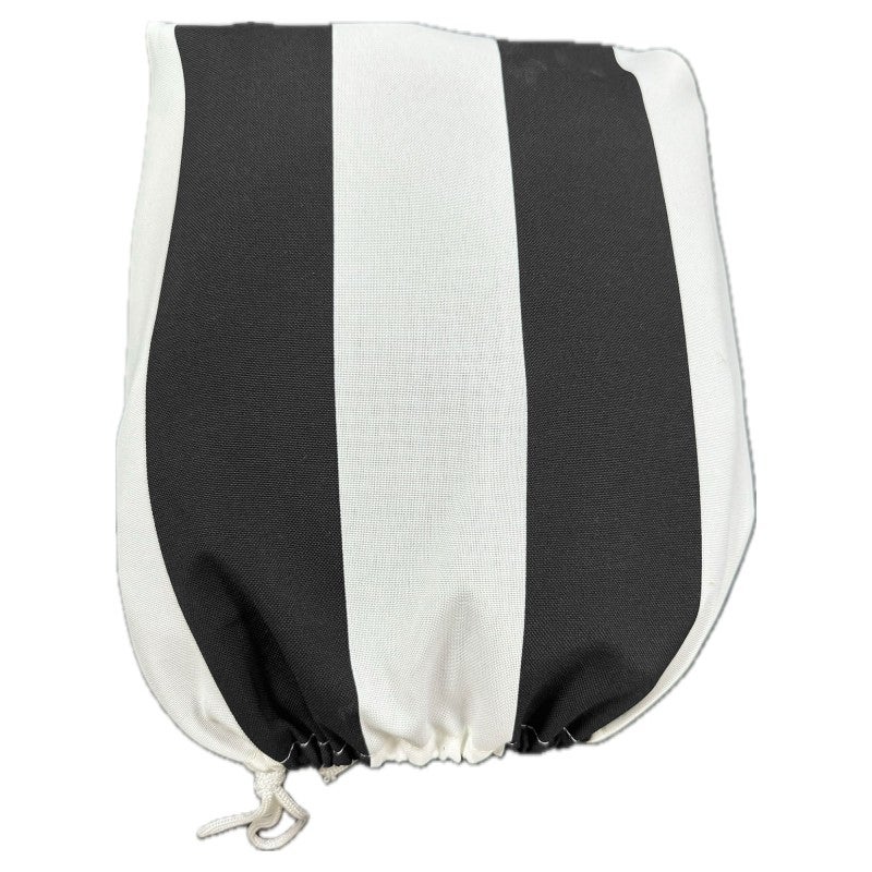 Santorini Inflatable Outdoor Lounge Chair, Black White Stripe