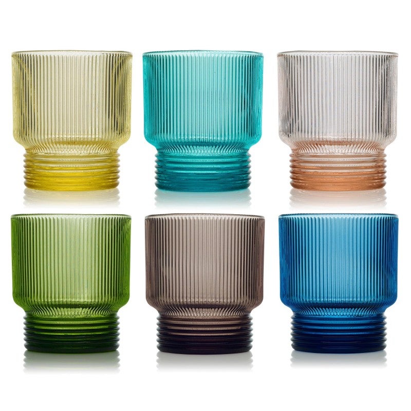 IVV Todo Modo Handmade Italian Glass 6 Piece Tumbler Set