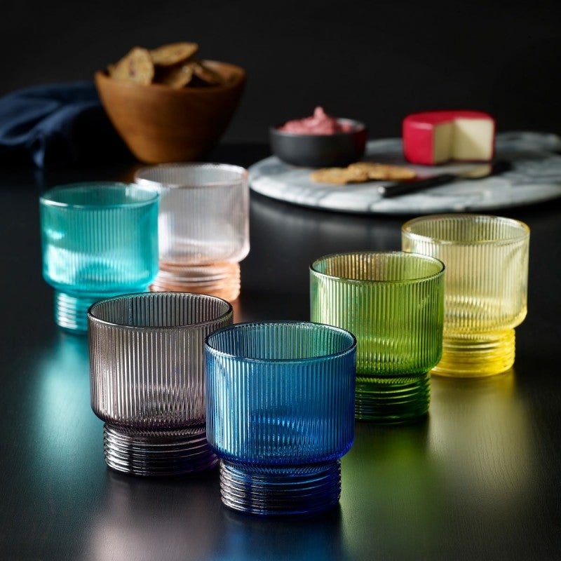 IVV Todo Modo Handmade Italian Glass 6 Piece Tumbler Set
