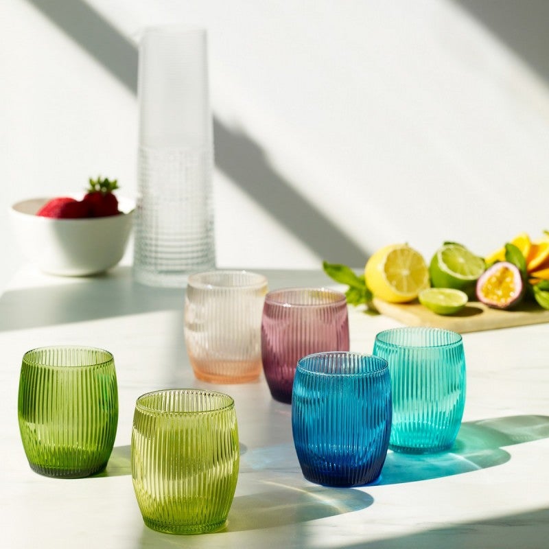 IVV Glu Glu Handmade Italian Glass 6 Piece Tumbler Set