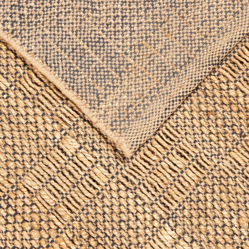 Naturals Grid Handwoven Jute Rug, 457x365cm, Natural