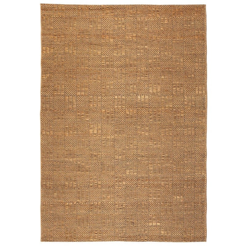 Naturals Grid Handwoven Jute Rug, 300x200cm, Natural