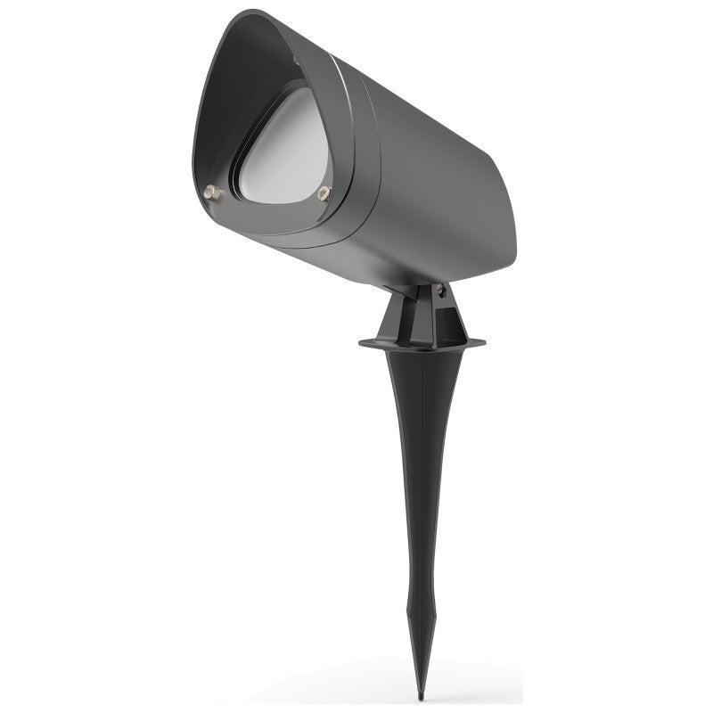 Kam IP65 Exterior Adjustable Garden Spike Spotlight, 12V, Dark Grey