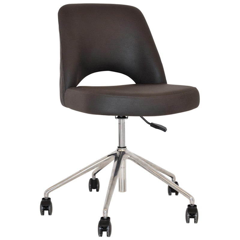 Albury Commercial Grade Pelle / Benito Fabric Gas Lift Office Chair, V2 ...