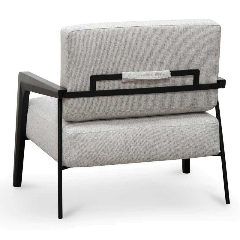 Eddystone Fabric & Timber Lounge Chair, Silver Grey