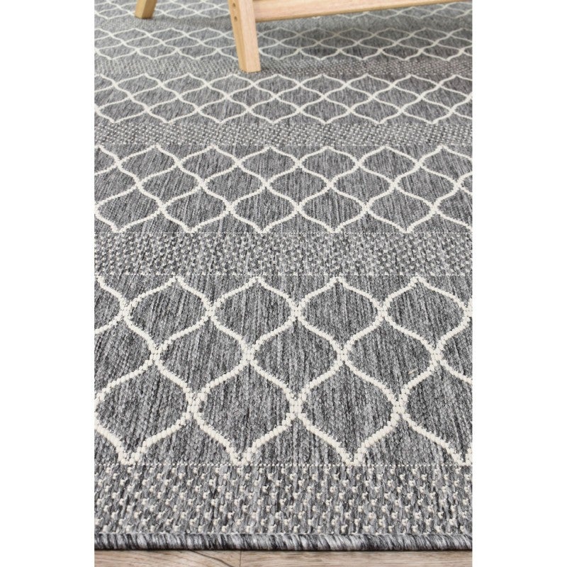Pacific No.6826 Indoor / Outdoor Rug, 170x120cm, Grey / Cream