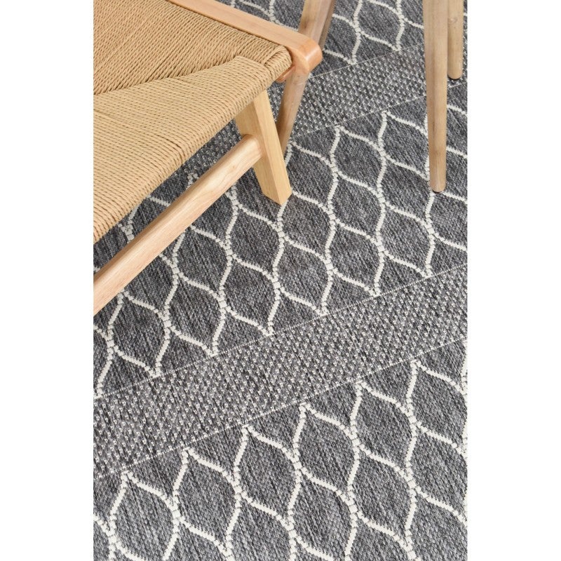 Pacific No.6826 Indoor / Outdoor Rug, 170x120cm, Grey / Cream
