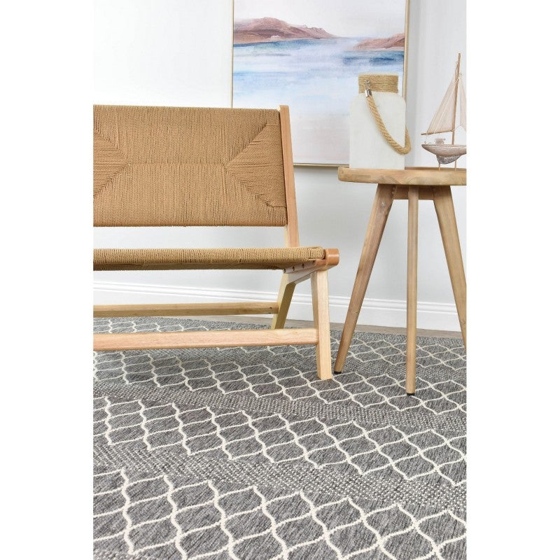 Pacific No.6826 Indoor / Outdoor Rug, 170x120cm, Grey / Cream