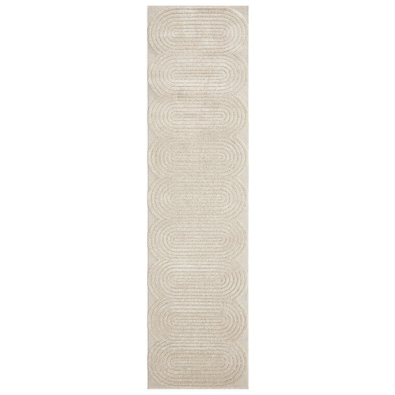Lotus Carl Modern Runner Rug, 500x80cm, Beige