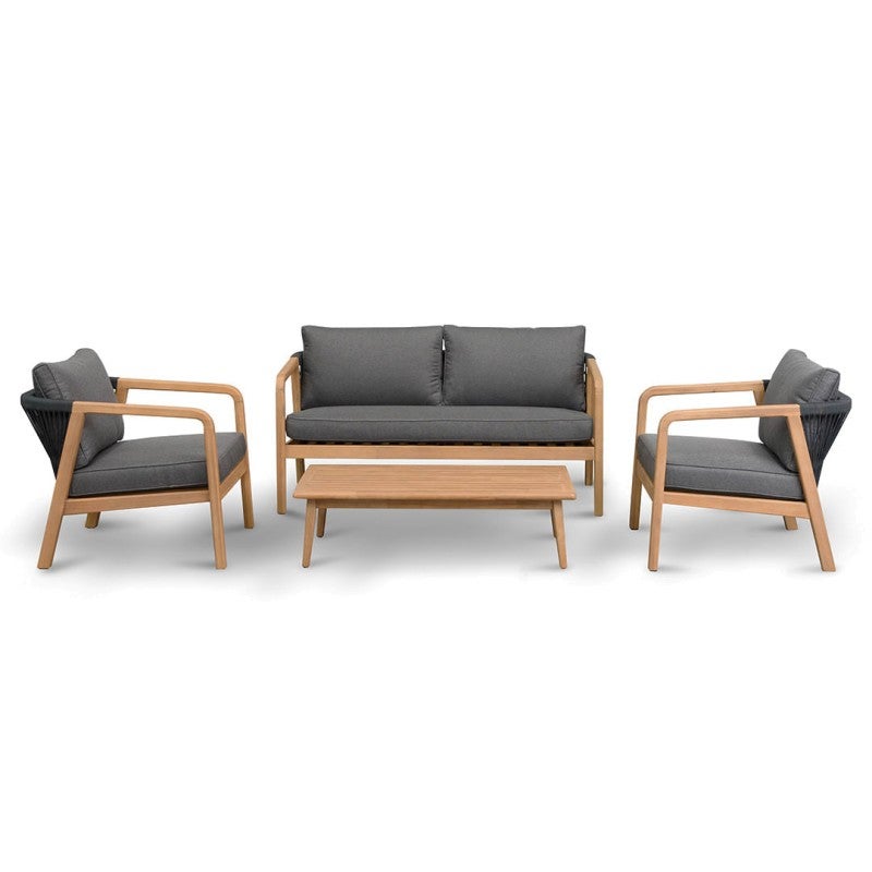 Mullerod 4 Piece Acacia Timber Outdoor Lounge Set