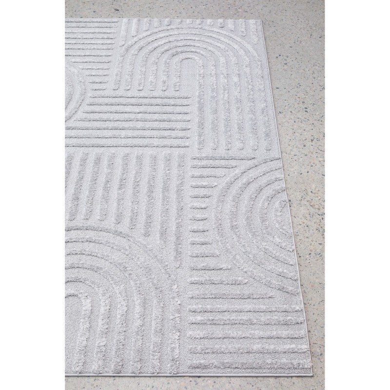 Marigold Dior Modern Rug, 290x200cm, Silver