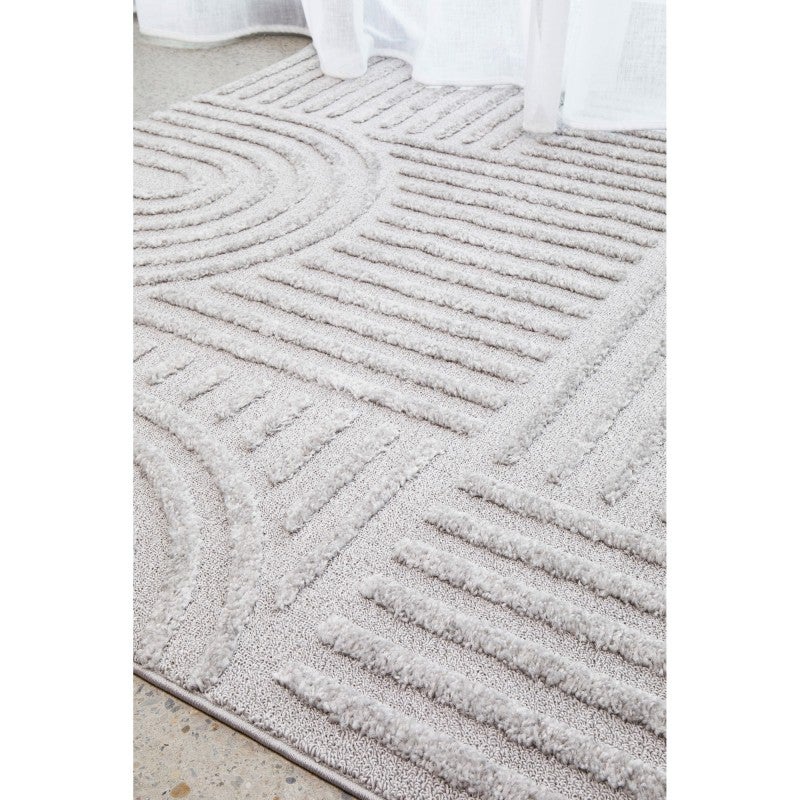 Marigold Dior Modern Rug, 290x200cm, Silver