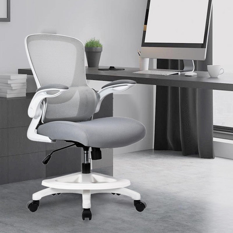 Faye Mesh Fabric Ergonomic Self-Locking Student Chair with Footrest
