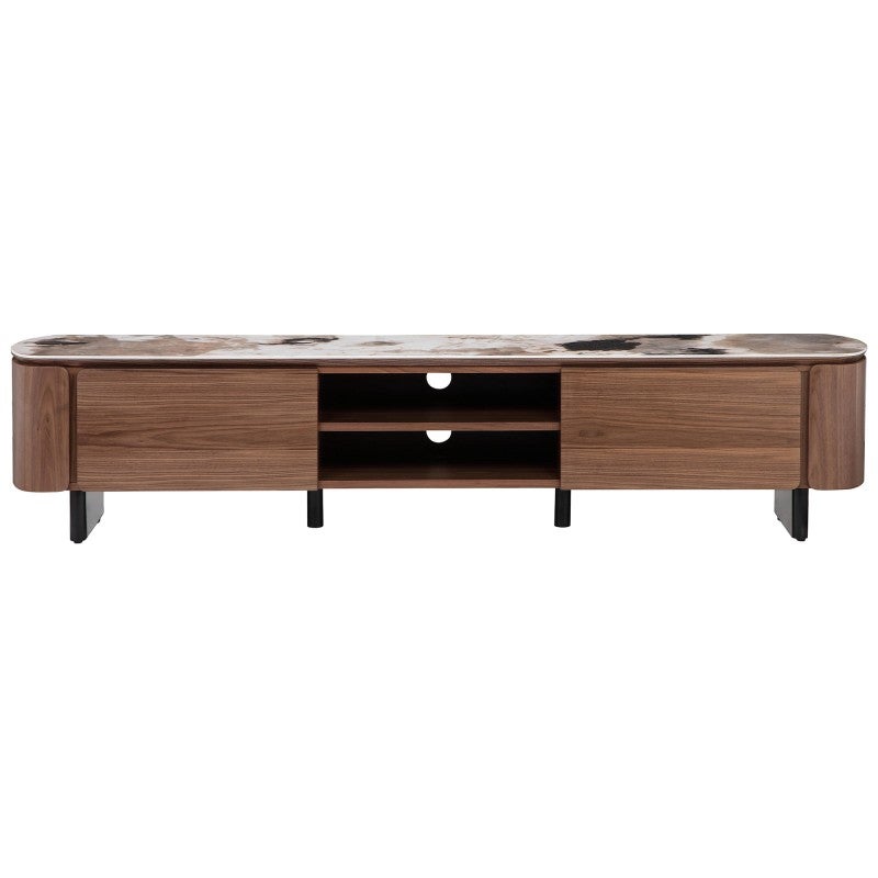 Kiyona Ceramic Top 2 Drawer TV Unit, 200cm