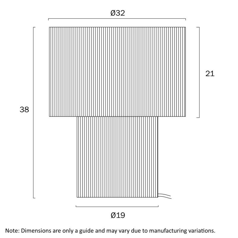 Nativa Raffia Table Lamp, Large, Natural