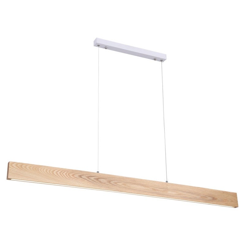 Langtoft Ashwood Dimmable LED Linear Pendant Light, CCT