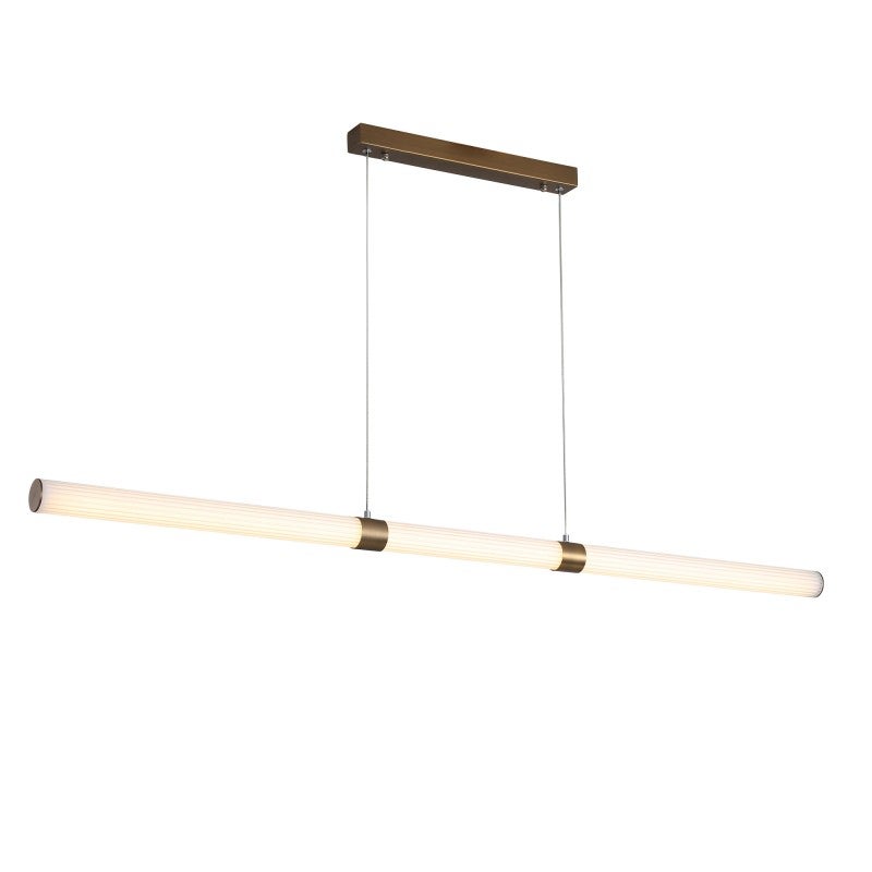 Maxwell Dimmable LED Linear Pendant Light, CCT, Bronze