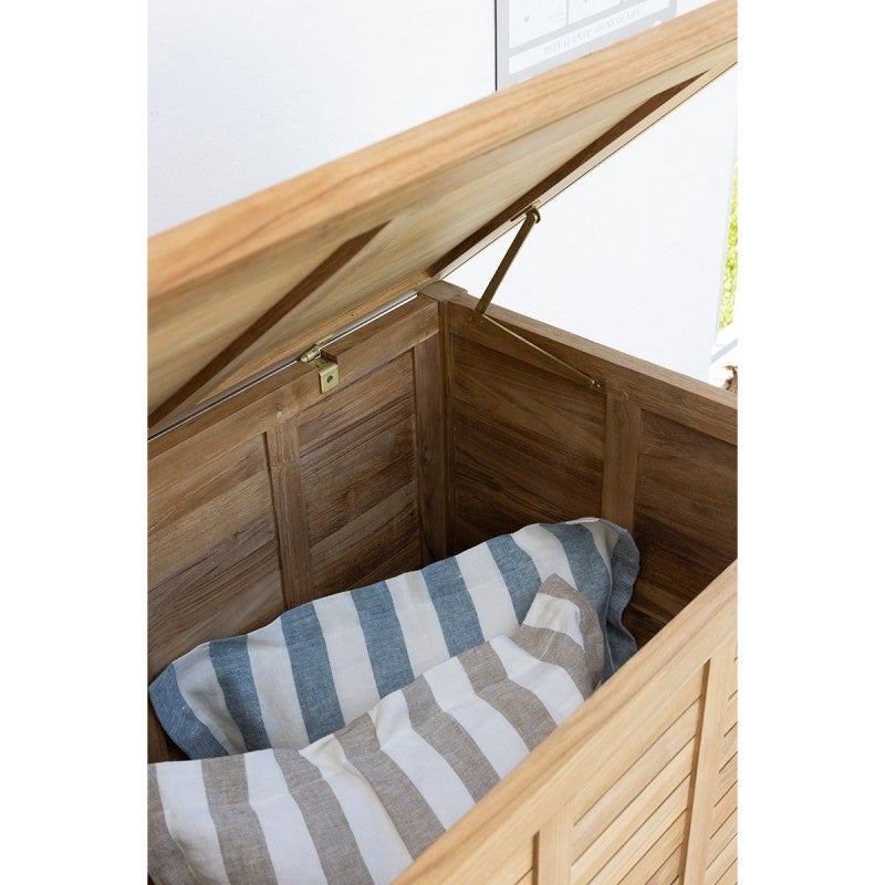 Melba Teak Timber Outdoor Storage Trunk