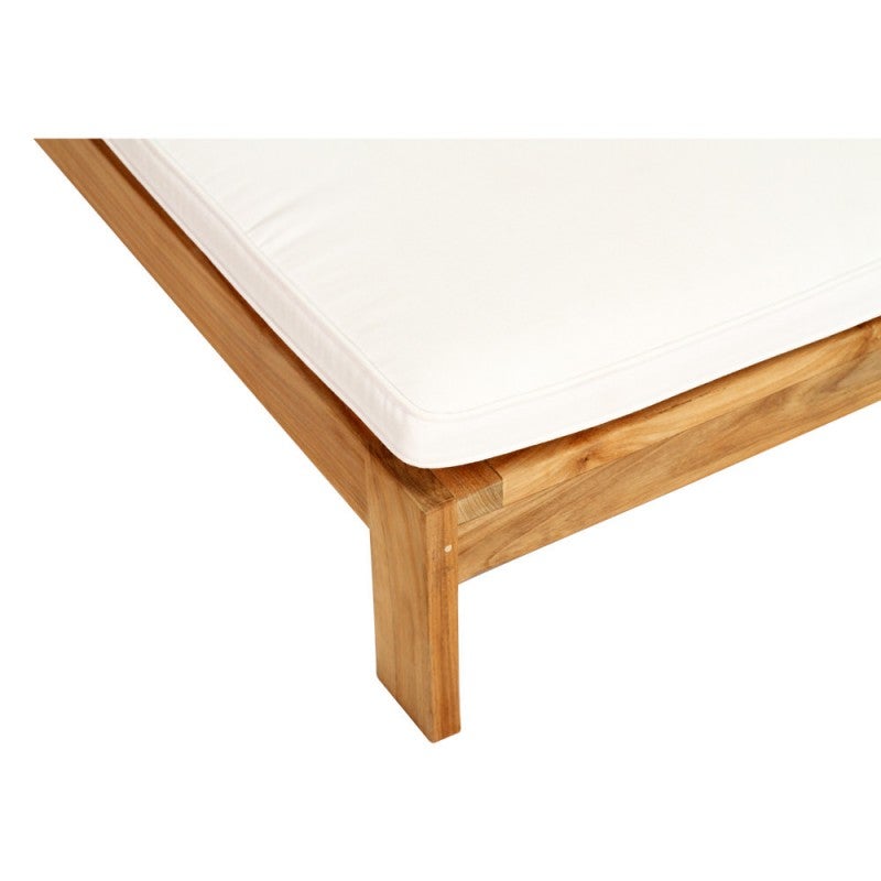 Opoa Teak Timber Outdoor Sun Lounger