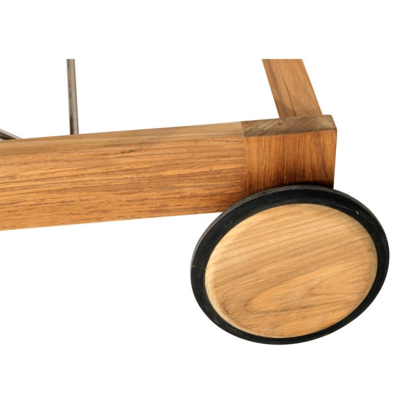 Opoa Teak Timber Outdoor Sun Lounger