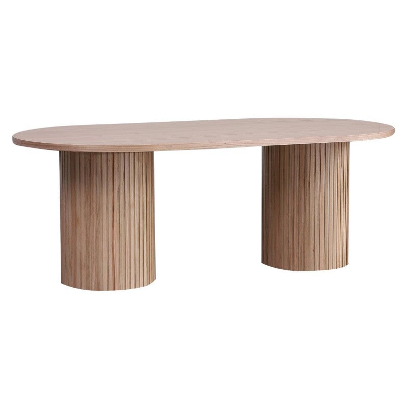 Oslane Ash Timber Oval Dining Table, 240cm