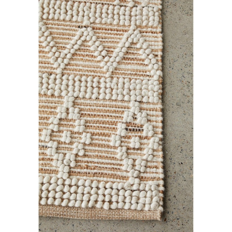Sahara Xavier Handwoven Wool & Jute Rug, 280x190cm