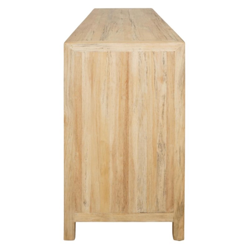 Sheraton Tomes Timber 4 Door 4 Drawer Buffet Table, 160cm, Rustic Pine