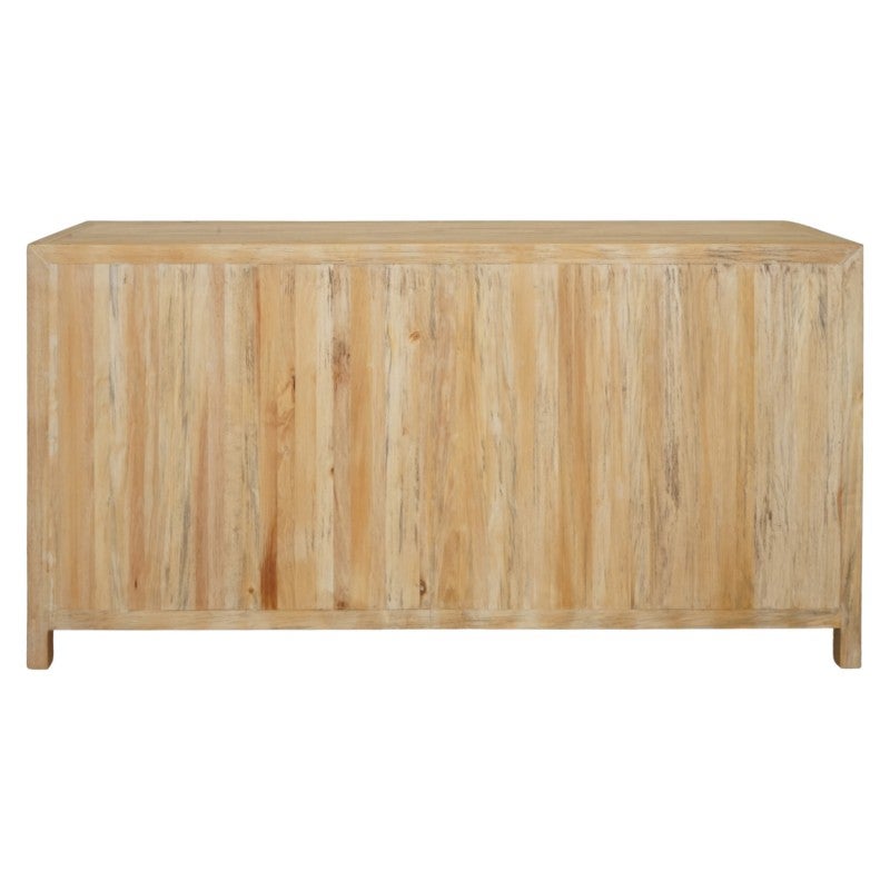 Sheraton Tomes Timber 4 Door 4 Drawer Buffet Table, 160cm, Rustic Pine