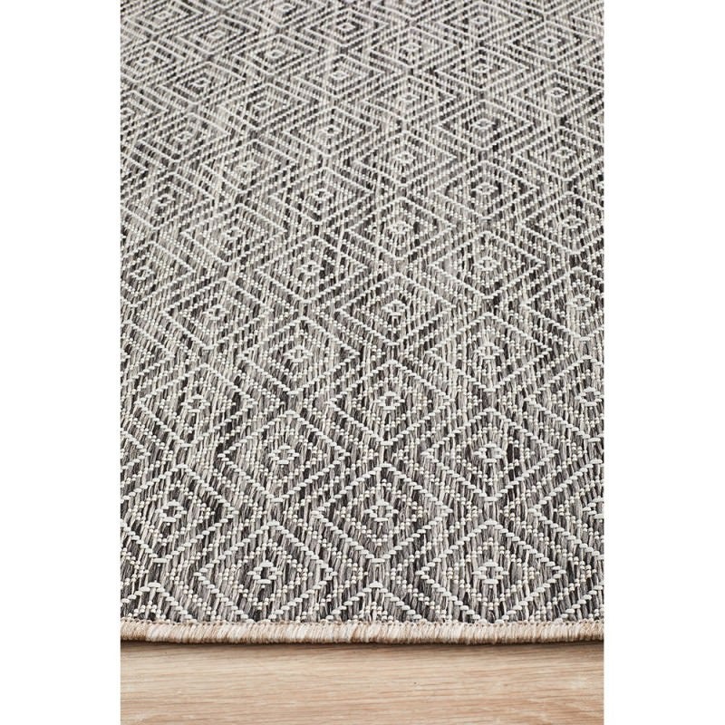 Terrance Arrow Indoor / Outdoor Runner Rug, 80x300cm, Grey