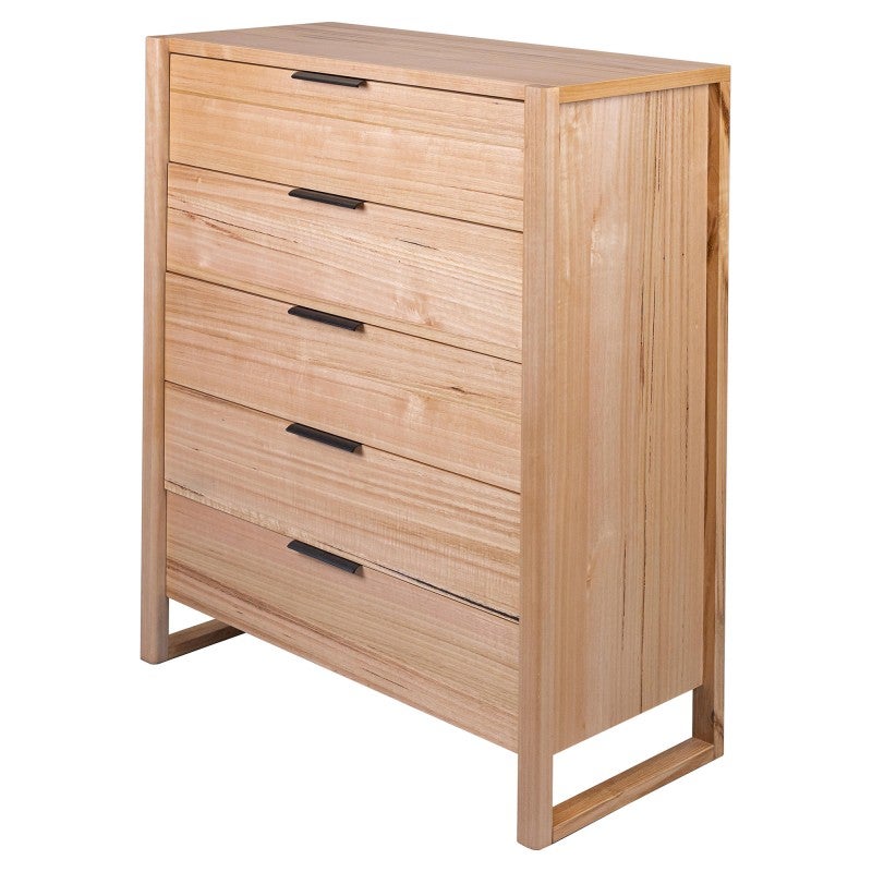Arcane Messmate Timber 5 Drawer Tallboy