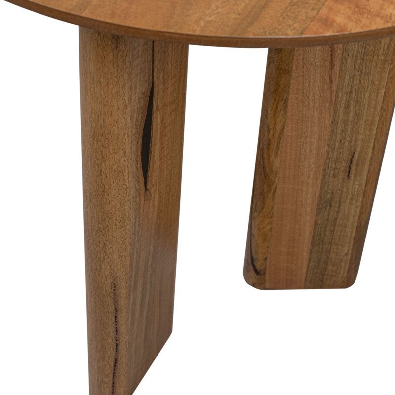 Othorin Marri Wood Curved Console Table, 140cm