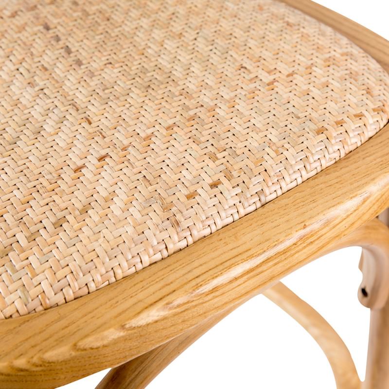 Salhouse Birch Timber Cross Back Counter Stool, Oak