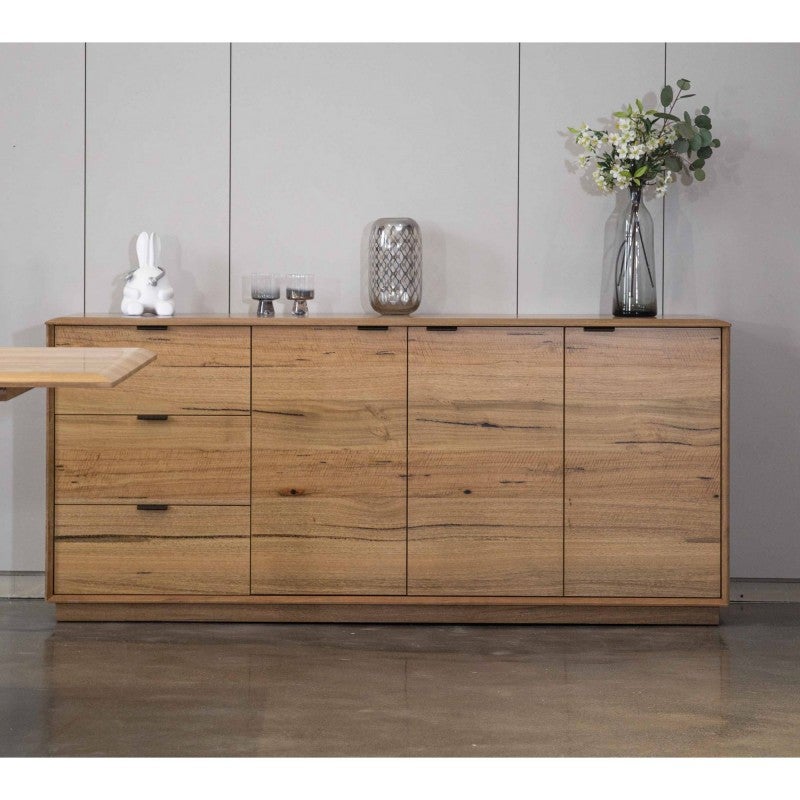 Celtira Marri Wood 3 Door 3 Drawer Buffet Table, 180cm