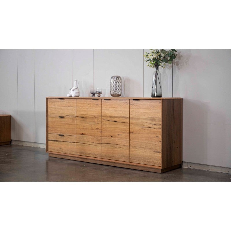 Celtira Marri Wood 3 Door 3 Drawer Buffet Table, 180cm