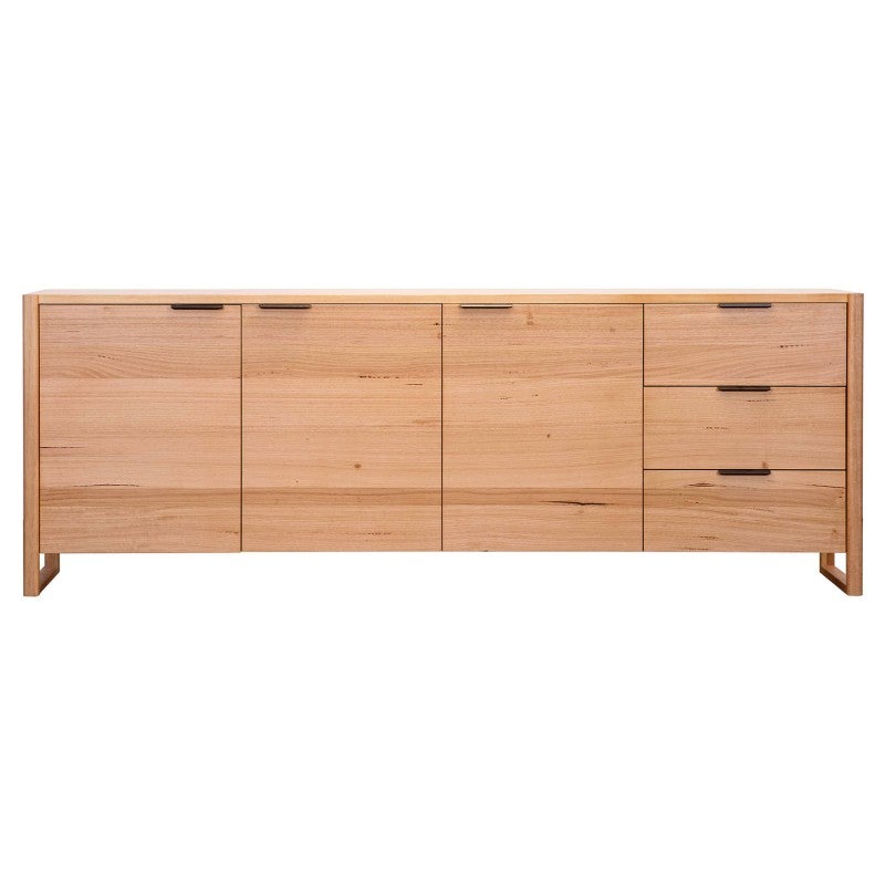 Arcane Messmate Timber 3 Door 3 Drawer Buffet Table, 240cm