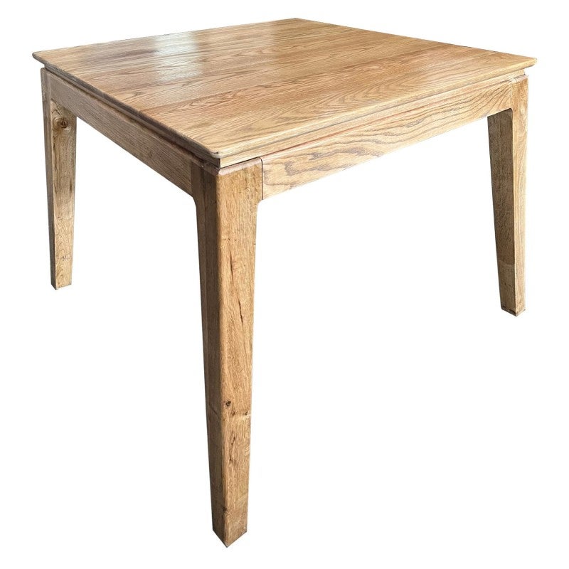 Avie Oak Timber Square Dining Table, 90cm