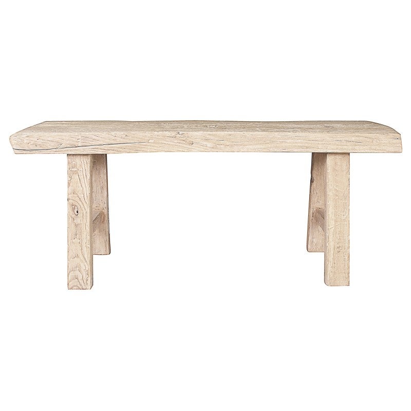 Sudbrook Elm Timber Dining Bench, 100cm