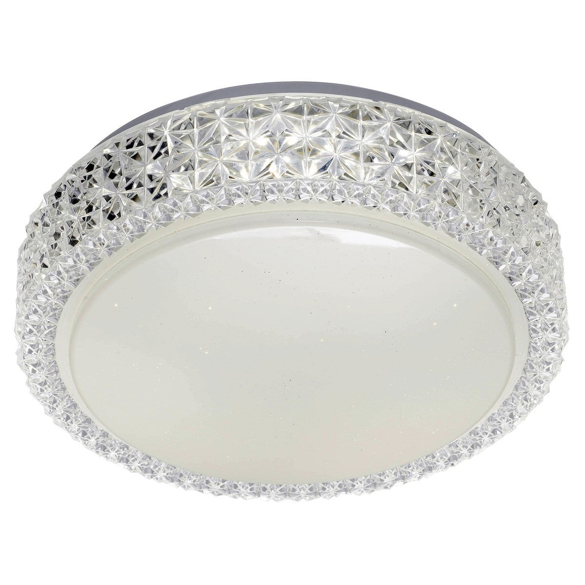 Amelia LED Oyster Ceiling Light, 18W, CCT