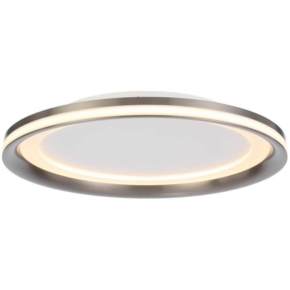 Fulcrum Aluminium Dimmable LED Oyster Ceiling Light, 40W, 3000K