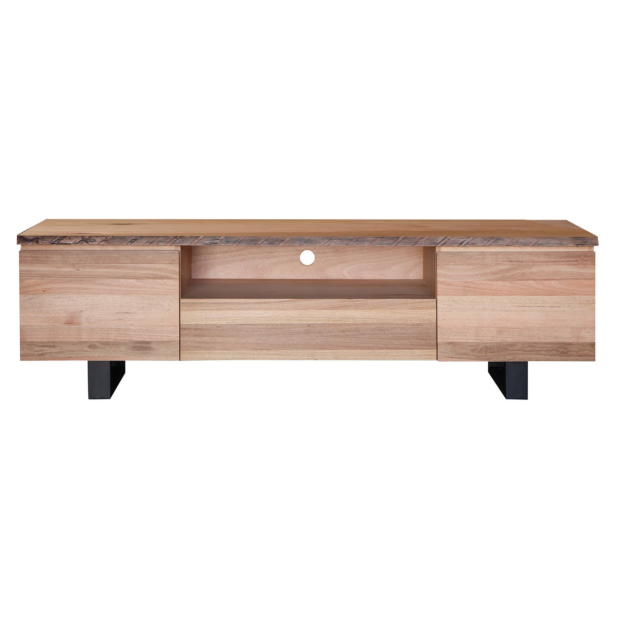 Marquess Messmate Timber 2 Door 1 Drawer TV Unit, 200cm