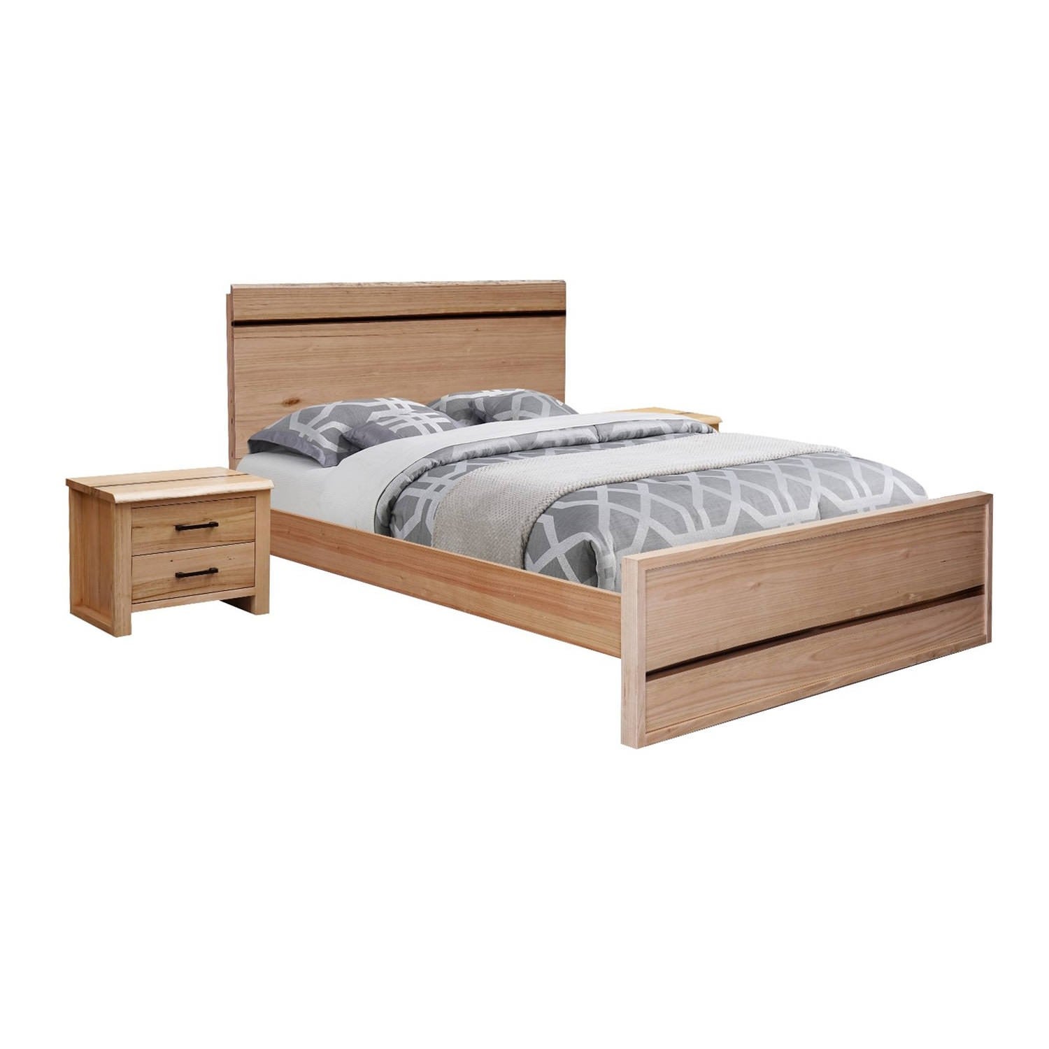 Saviel Messmate Timber Bed, Queen