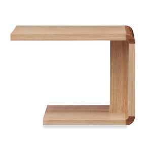 Missus Messmate Timber C-shape Side Table, Type B