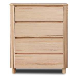 Rowan Mountain Ash Timber 4 Drawer Tallboy