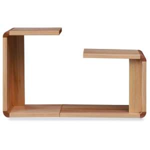 Missus Messmate Timber 2 Piece C-shape Side Table Set