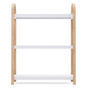 Umbra Bellwood Wooden Display Shelf, Small, White / Natural