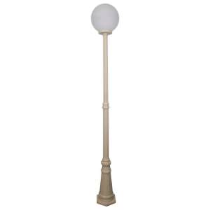 Siena Italian Made IP43 Exterior Post Light, Tall, 1 Light, 30cm, Beige