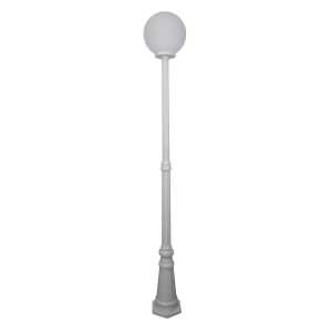 Siena Italian Made IP43 Exterior Post Light, Tall, 1 Light, 30cm, White