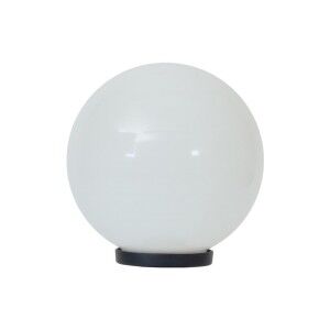 Polysphere IP44 Italian Made Post Top Sphere Garden Light, 20cm, Opal