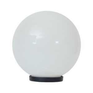 Polysphere IP44 Italian Made Post Top Sphere Garden Light, 30cm, Opal