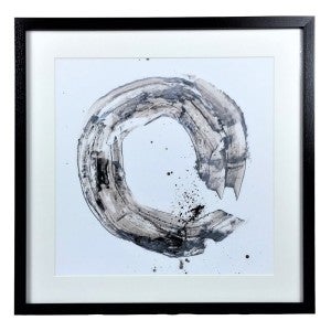 "Elliptical" Framed Abstract Wall Art Print, No.2, 53cm